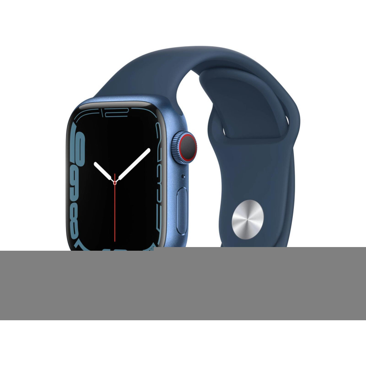 Apple Watch Series 7 GPS + Cellular 41mm Aluminium blau mit Sportarmb